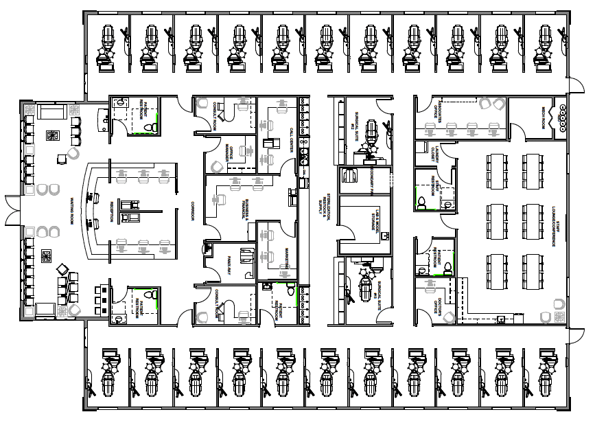 How many treatment rooms should a dental office have?